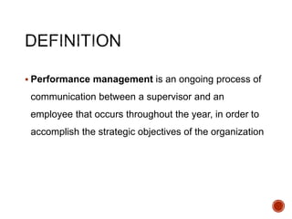 Performance management department (Importance) PPT | PPTX