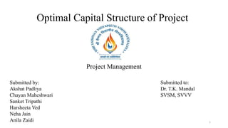 optimal capital structure | PPTX