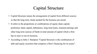 optimal capital structure | PPTX