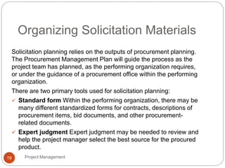 Pm ppt p roject selection and solicitation | PPT