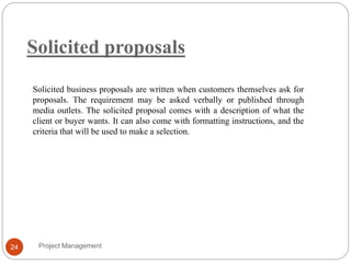 Pm ppt p roject selection and solicitation | PPT