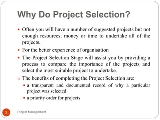 Pm ppt p roject selection and solicitation | PPTX
