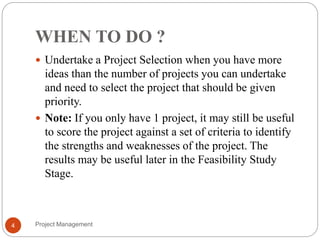 Pm ppt p roject selection and solicitation | PPTX