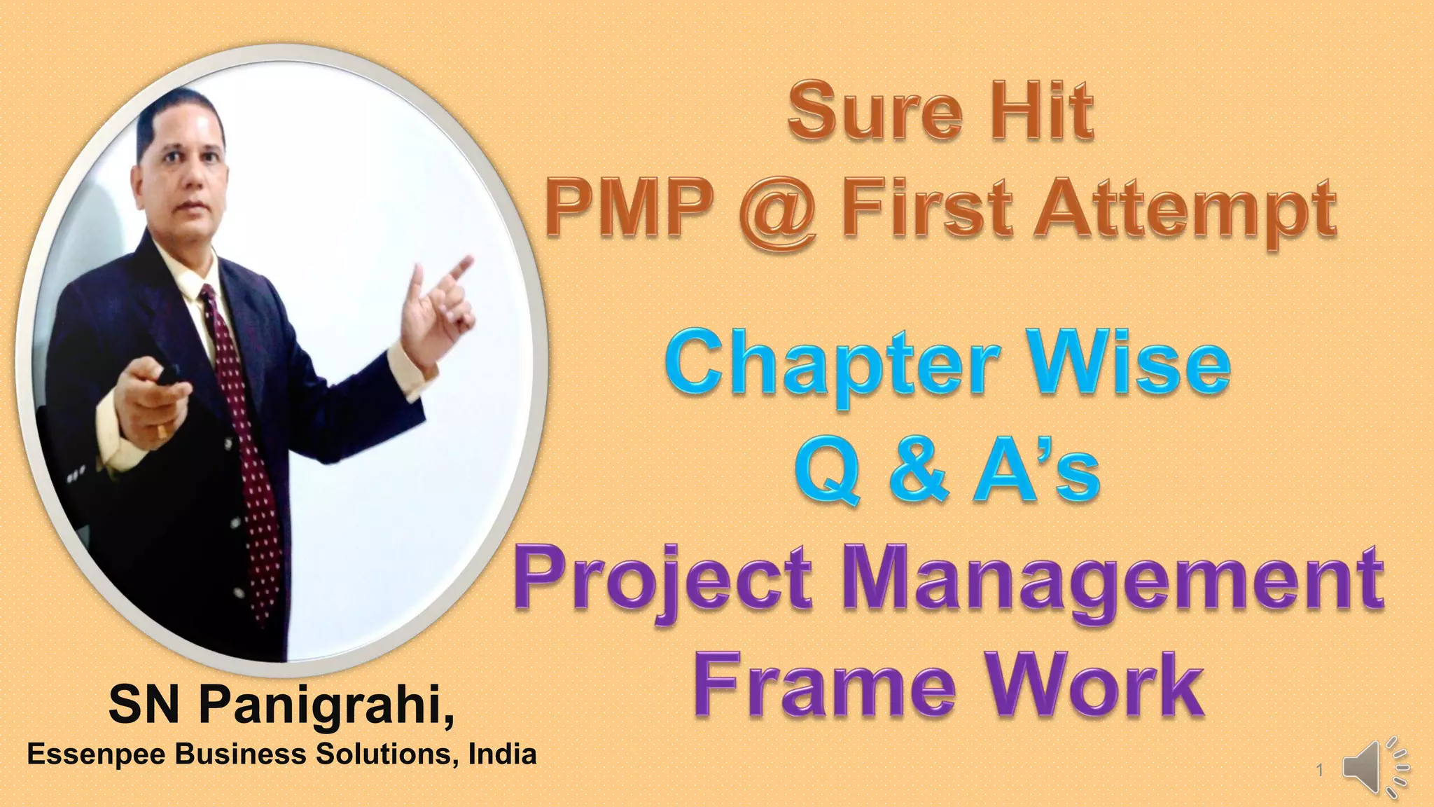 PMP Exam Chapter Wise Q & A’s Project Management Frame Work - By SN ...