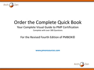 PMBOK 4th Ed. PMI PMP Quick Book (Training) | PPT