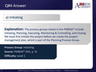 Project Management: Initiating Process Group - Lesson 1 | PPTX ...