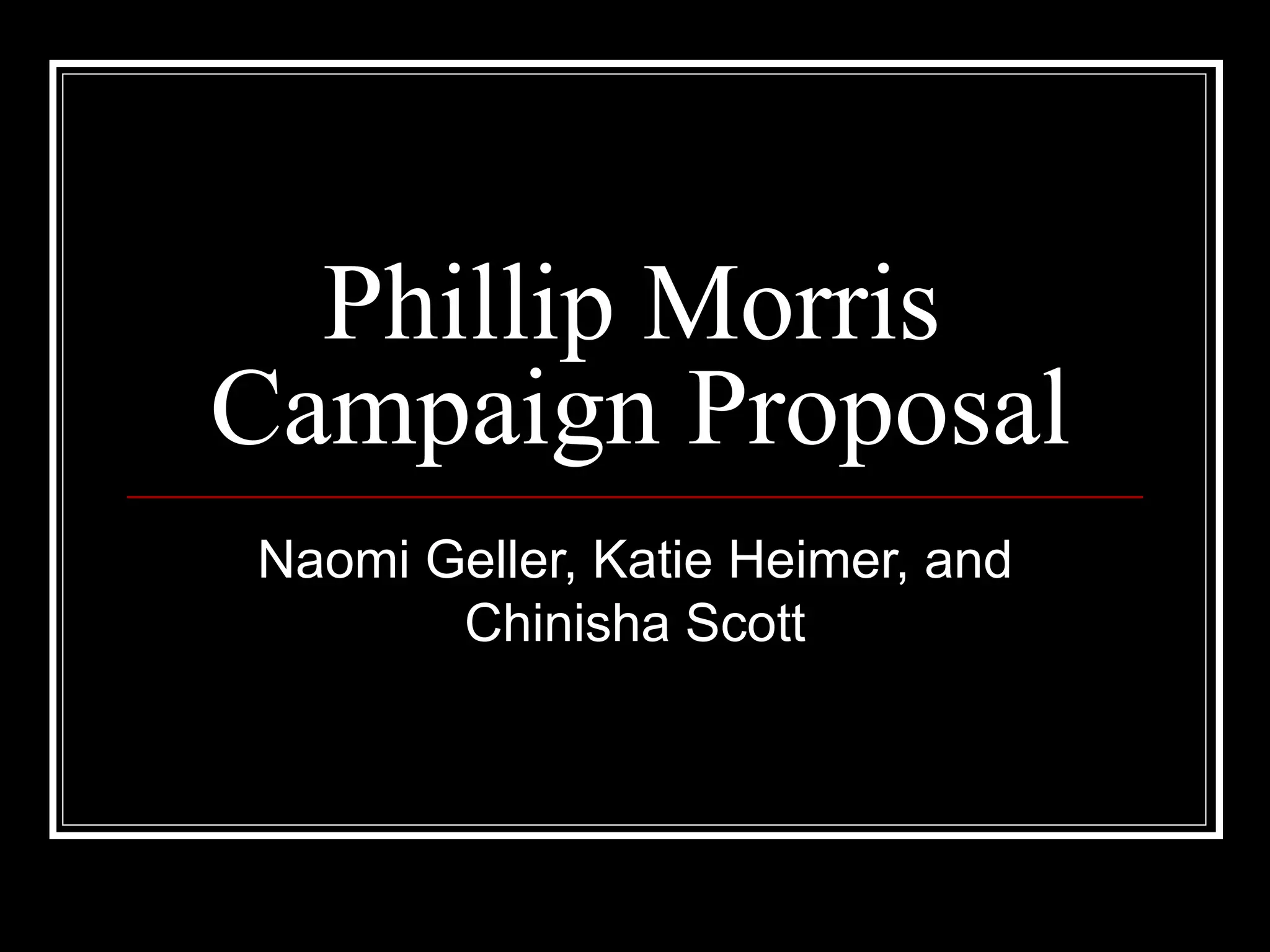PhilipMorrisPresentation | PPT