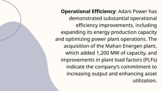 PERFORMANCE MEASUREMENT OF Adani Powers - PERFORMANCE MANAGEMENT (PM ...