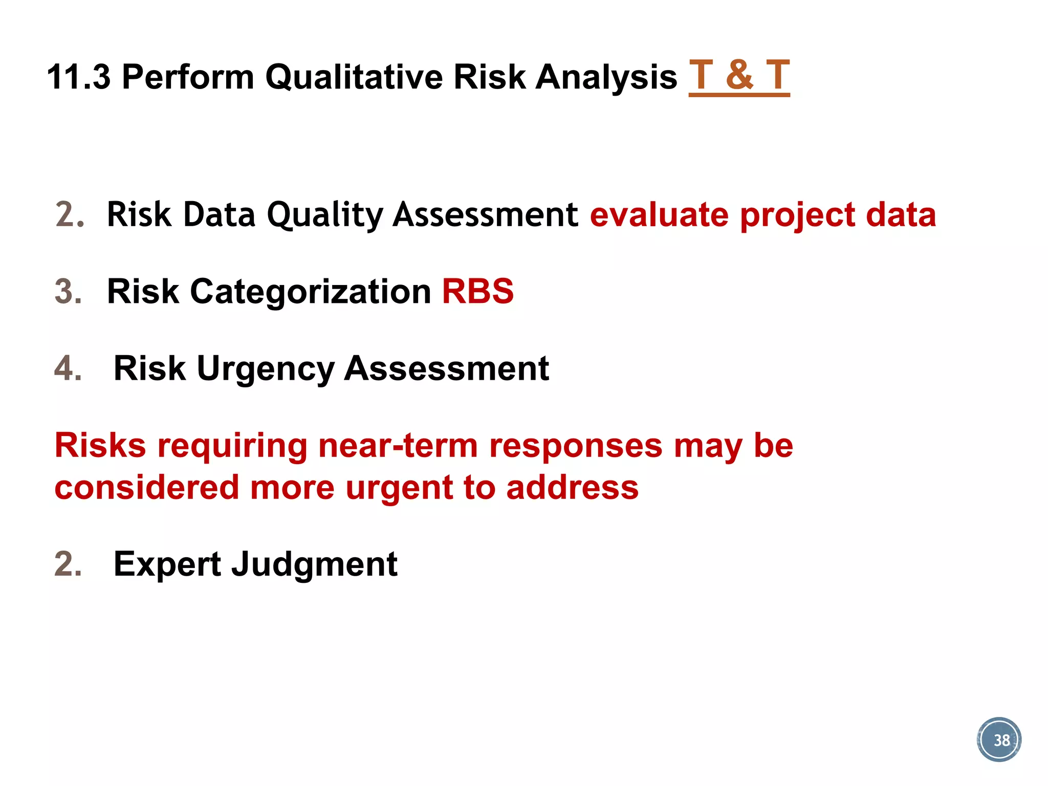 Pmp risk chapter 11 | PDF