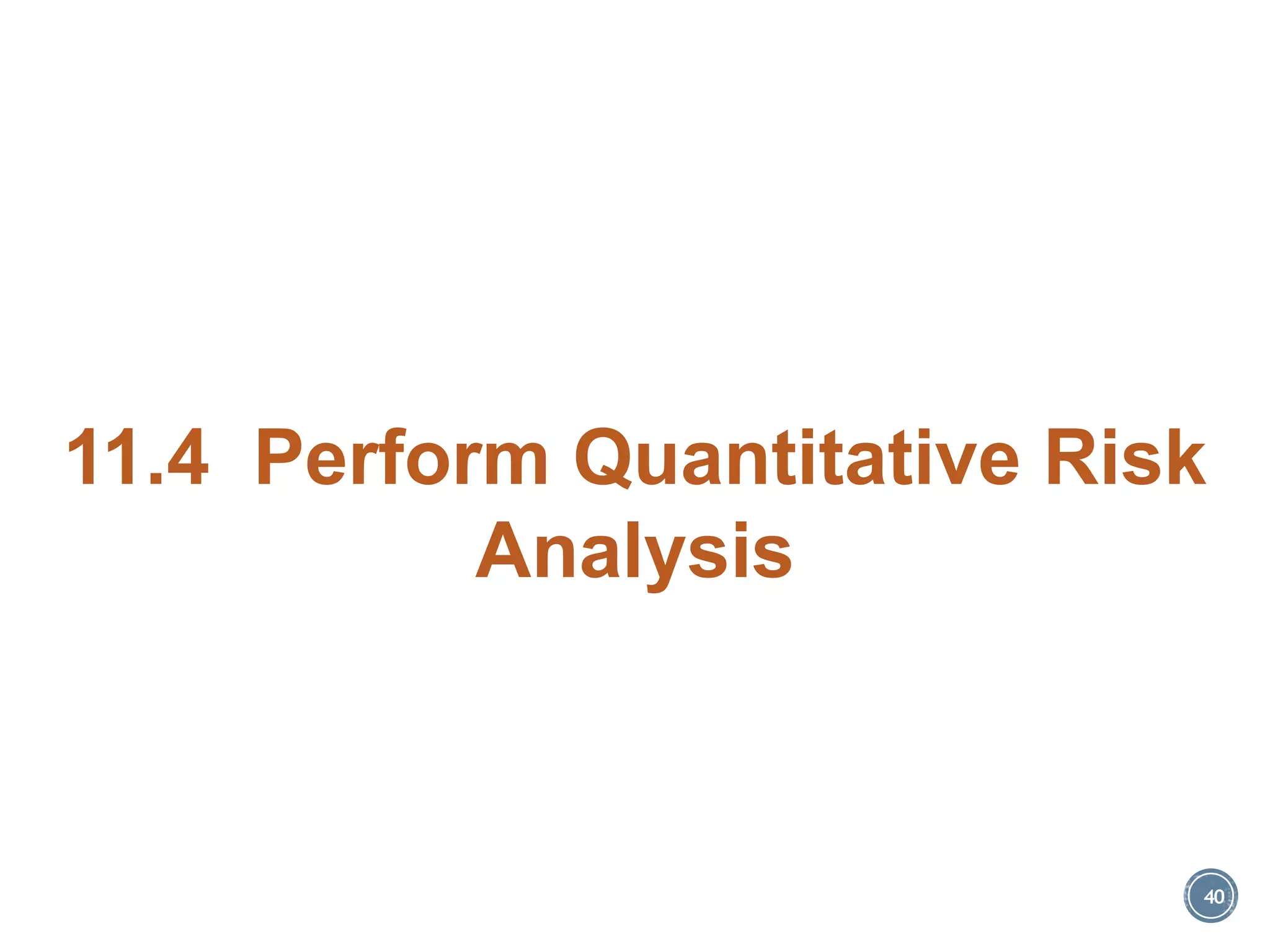 Pmp risk chapter 11 | PPT