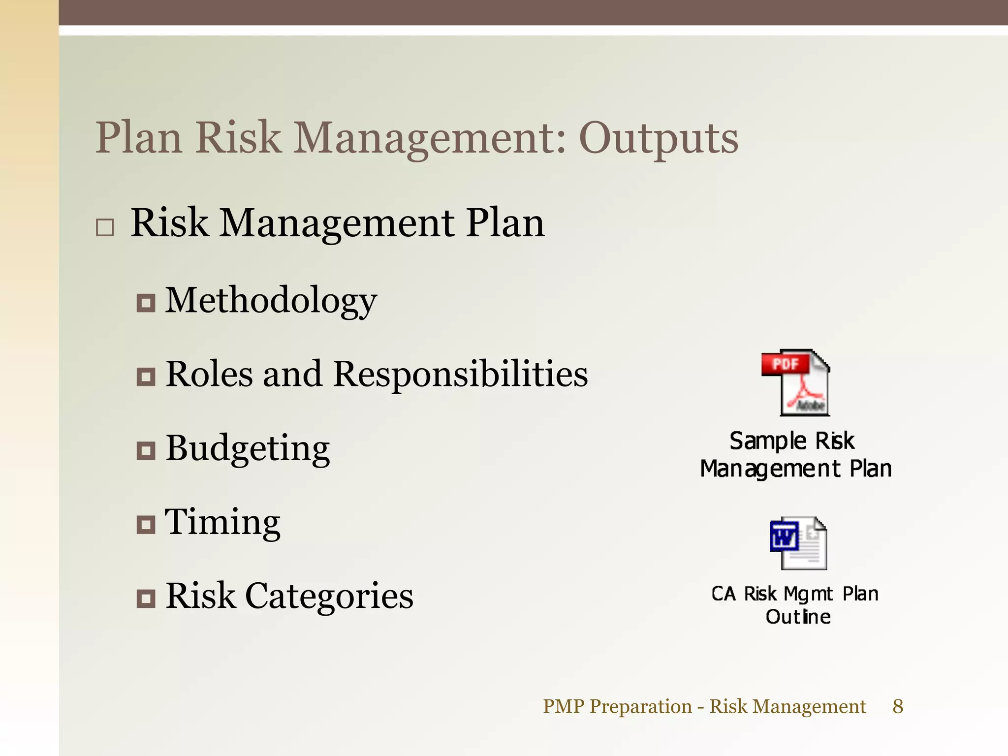 Pmp risk management | PDF
