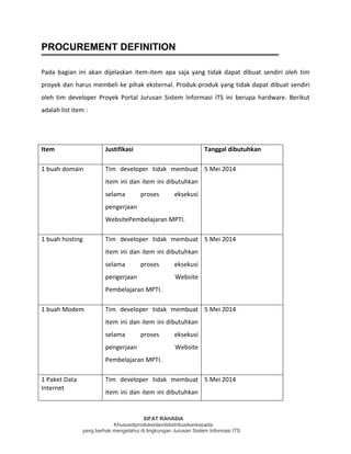 PM procurement management plan | DOCX