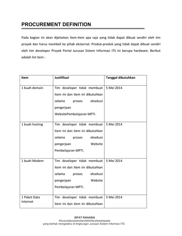 PM procurement management plan | DOCX