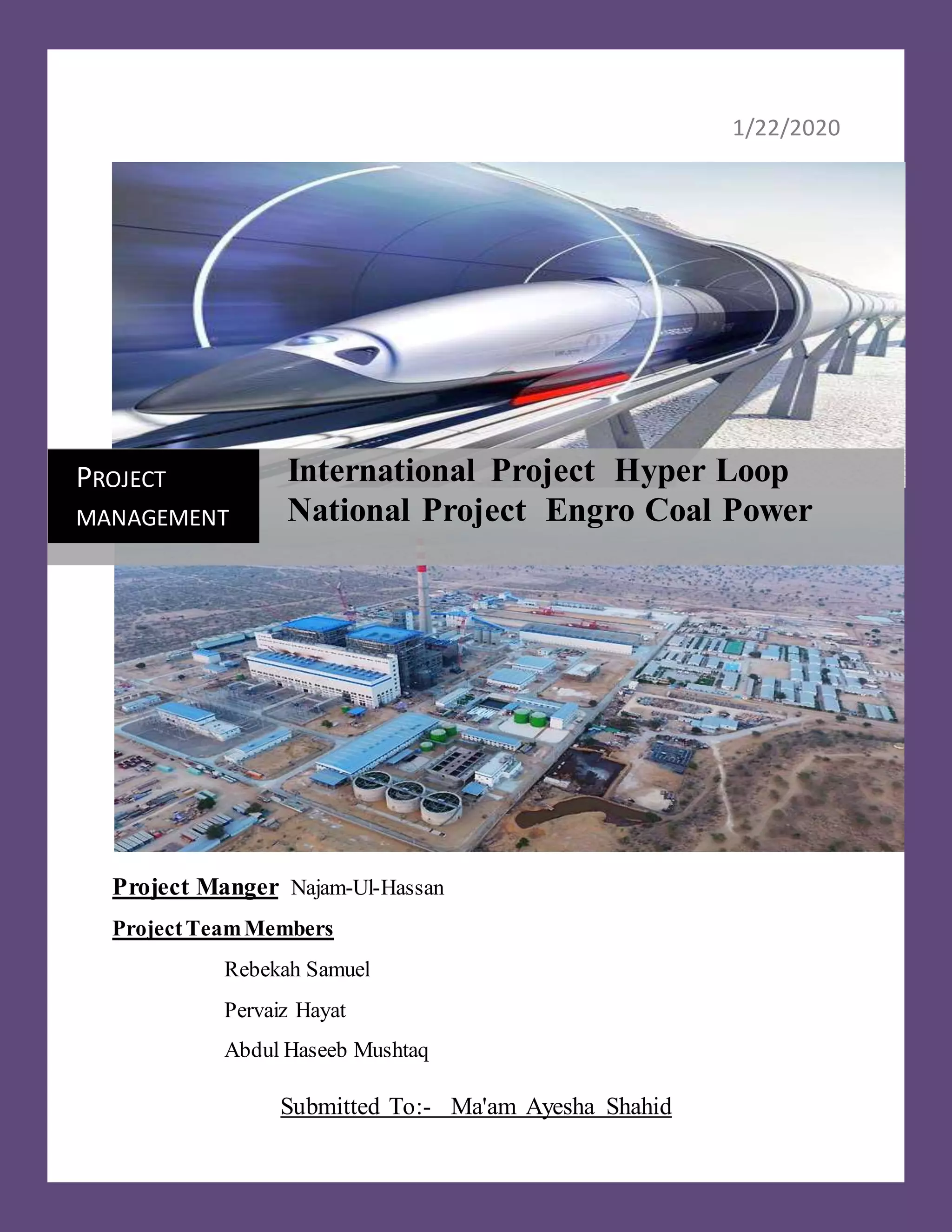 Hyper Loop And Engro Coal Power ( National And International Projects ...