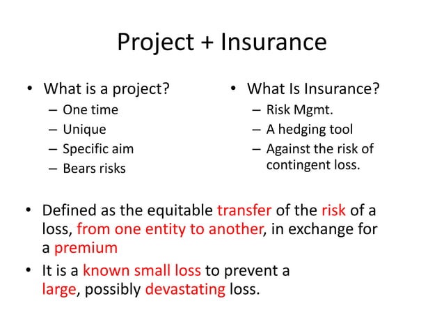 Project Insurance Basics | PPTX | Home Insurance | Insurance