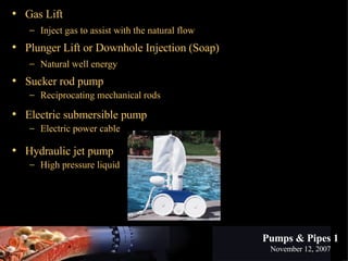 Subsurface Pumps, pumpsandpipesmdhc | PPT
