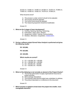 Pmp sample qa3 | PDF