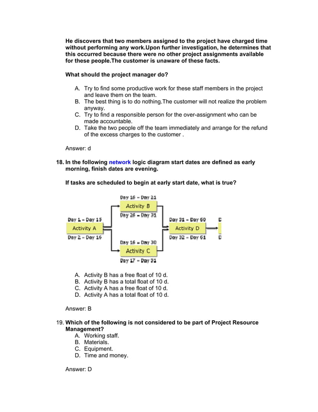 Pmp sample qa3 | PDF