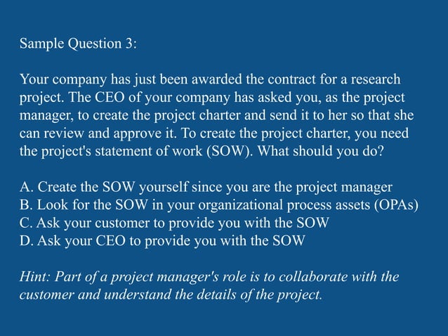 Free PMP® Practice Exam Questions | PDF