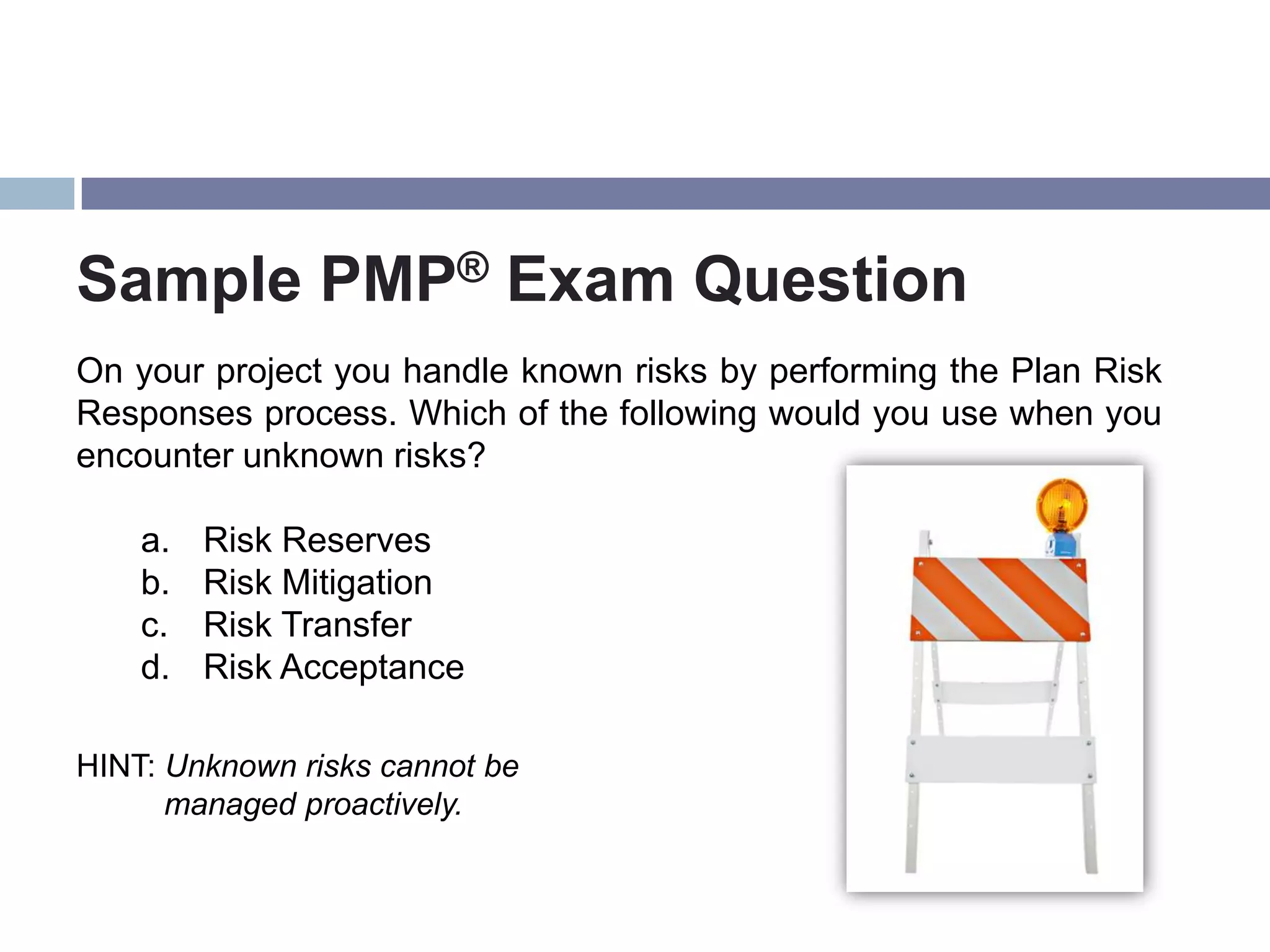 Pmp sample questions set2 | PPT