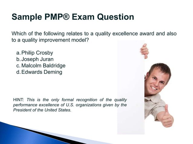 PMP Exam Sample Questions Set 4 | PPT