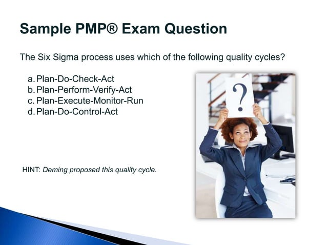 PMP Exam Sample Questions Set 4 | PPT