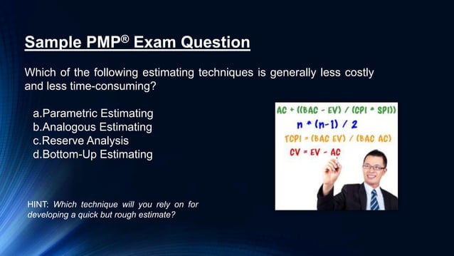 PMP Exam Sample Questions Set 7 | PPTX | Human Resources | Business