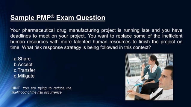 PMP Exam Sample Questions Set 7 | PPTX | Human Resources | Business