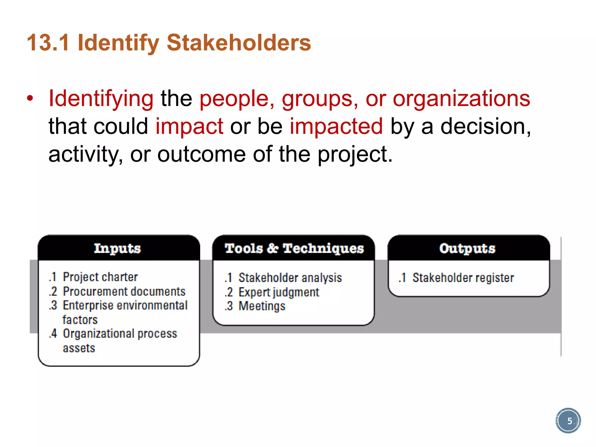 Pmp stakeholder chapter 13 | PDF