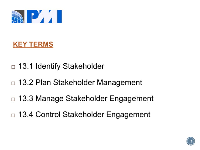 Pmp stakeholder chapter 13 | PDF | Business Accounting & Finance | Business