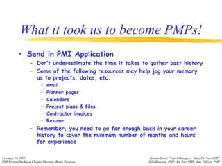PMP Study Group example | PPT