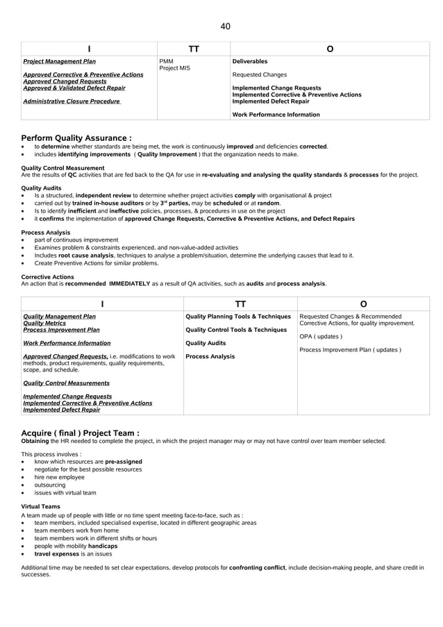 Free PMP notes,Free PMP Study Material,Free PMP Chapter wise notes,PMP ...