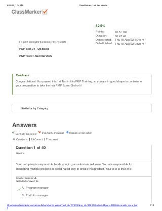 Pmp Test Complete | PDF