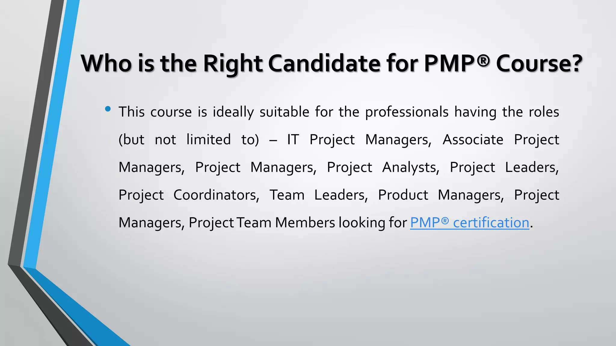 Why PMP® Certification? Few PMP® Exam Formulas Explained | PPT