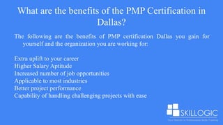 PMP Certified Training Course in Dallas. | PPT