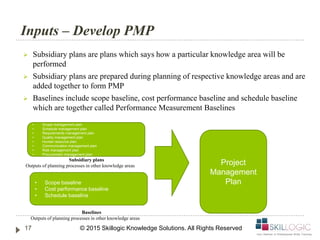 PMP Training - Project Integration Management - Part 1 | PPTX
