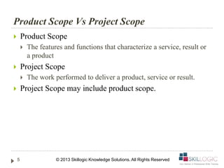 PMP Training Project Scope Management Part 1 | PPTX | Business ...