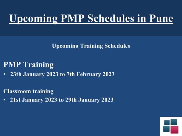 PMP Training Pune-January | PPT