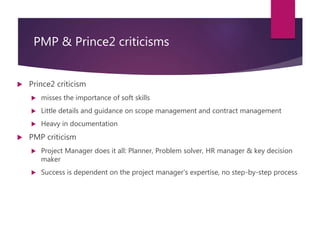 PMP, vs Princes vs AIPM & IPMA certifications | PPTX