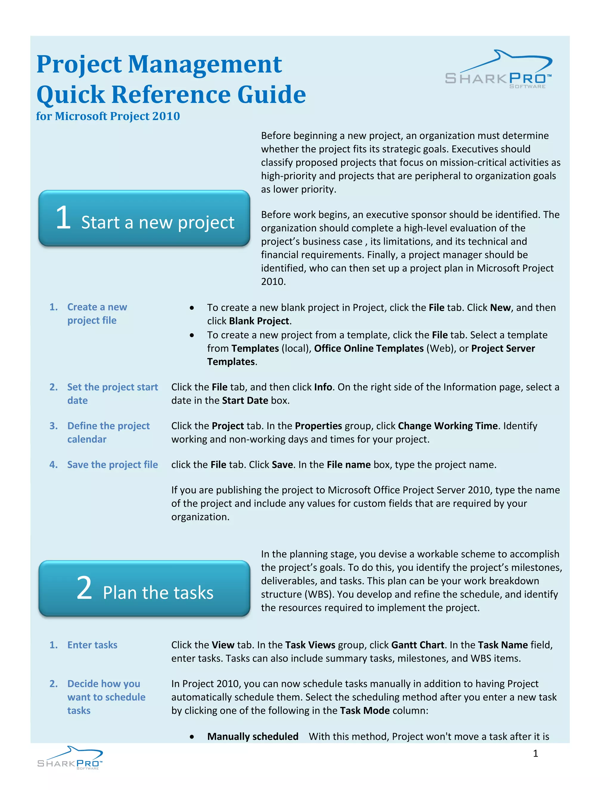 Pm quick reference guide | PDF