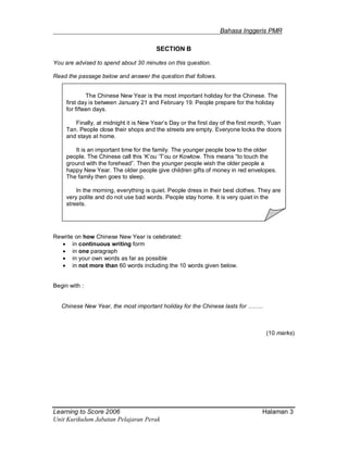 Pmrbi kertas2 set1 | PDF
