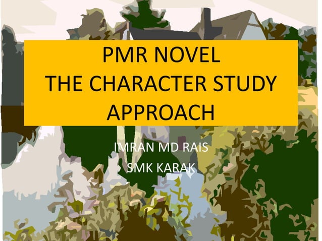 Pmr literature character study - novel (80 days) 2013 | PPTX