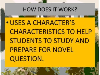 Pmr literature character study - novel (80 days) 2013 | PPTX