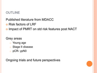 postmastectomy radiotherapy after neo adjuvant chemotherapy in breast ...