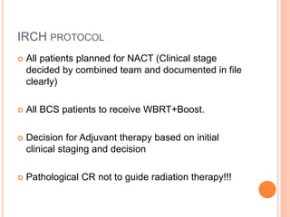 postmastectomy radiotherapy after neo adjuvant chemotherapy in breast ...