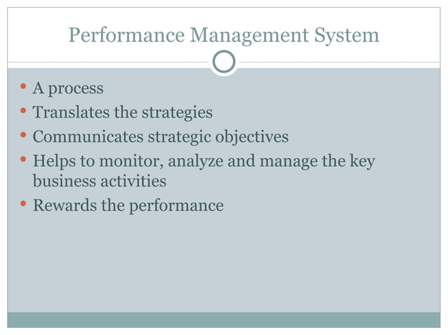 Performance Management System | PPT