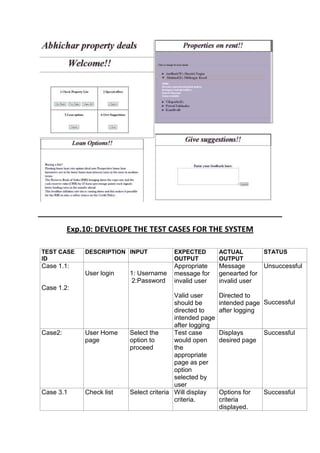 Online property management system design document | DOCX
