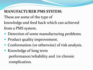 PMS (post marketing surveillance) | PPTX