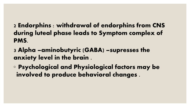 ( Pms ) Premenstrual syndrome | PPTX