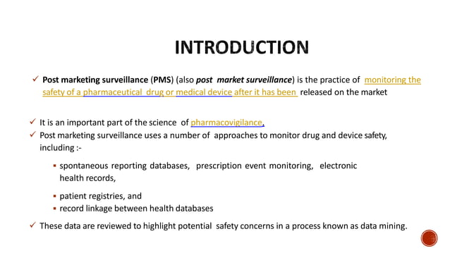 Post marketing surveillance | PPTX | Pharmaceutical Industry | Industries